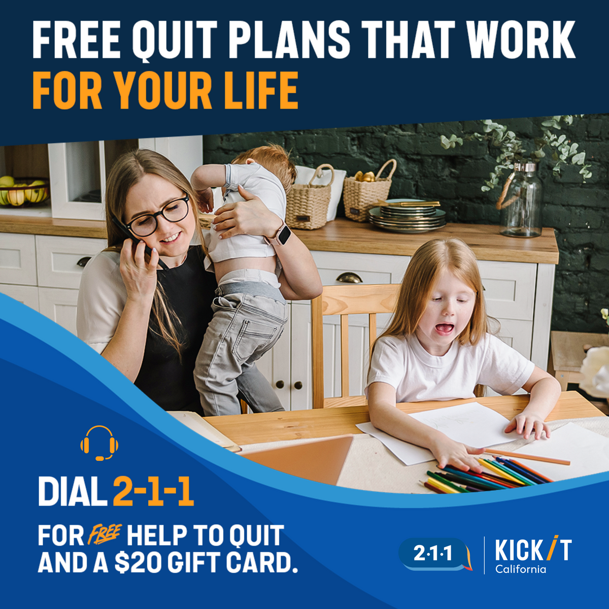 211 Social Media Posts | Free Quit Plans – Kick It California