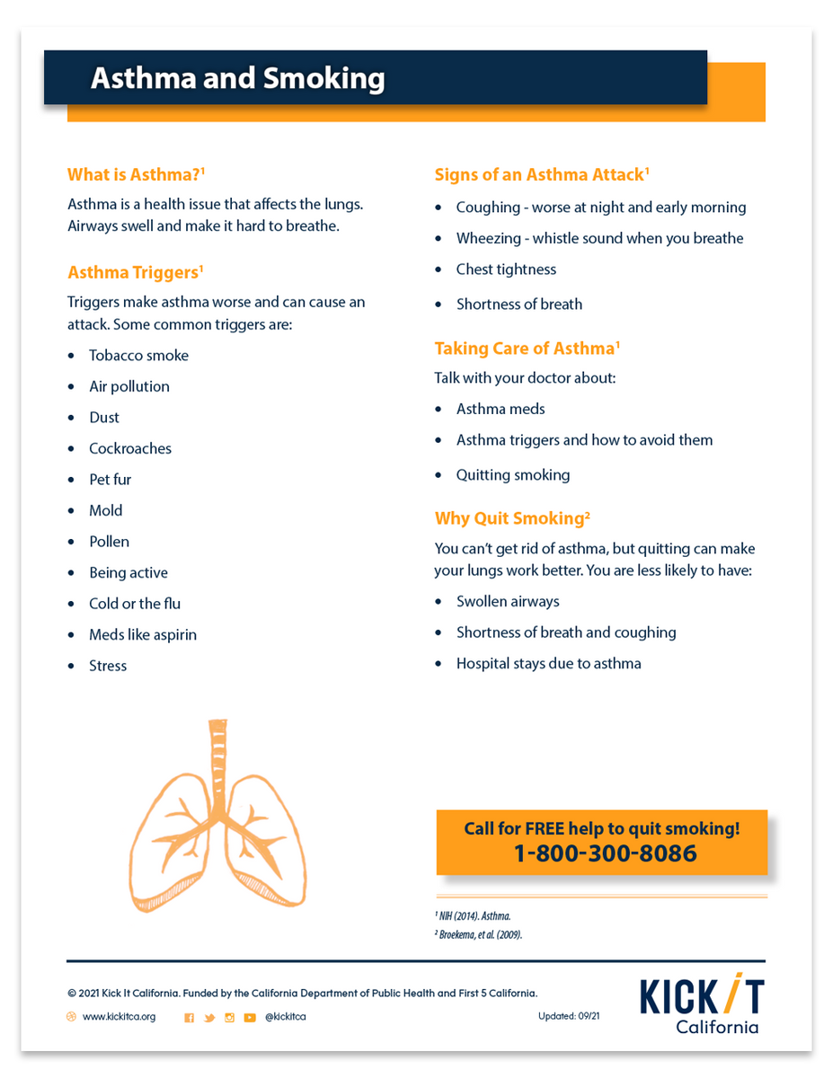 Asthma and Smoking – Kick It California