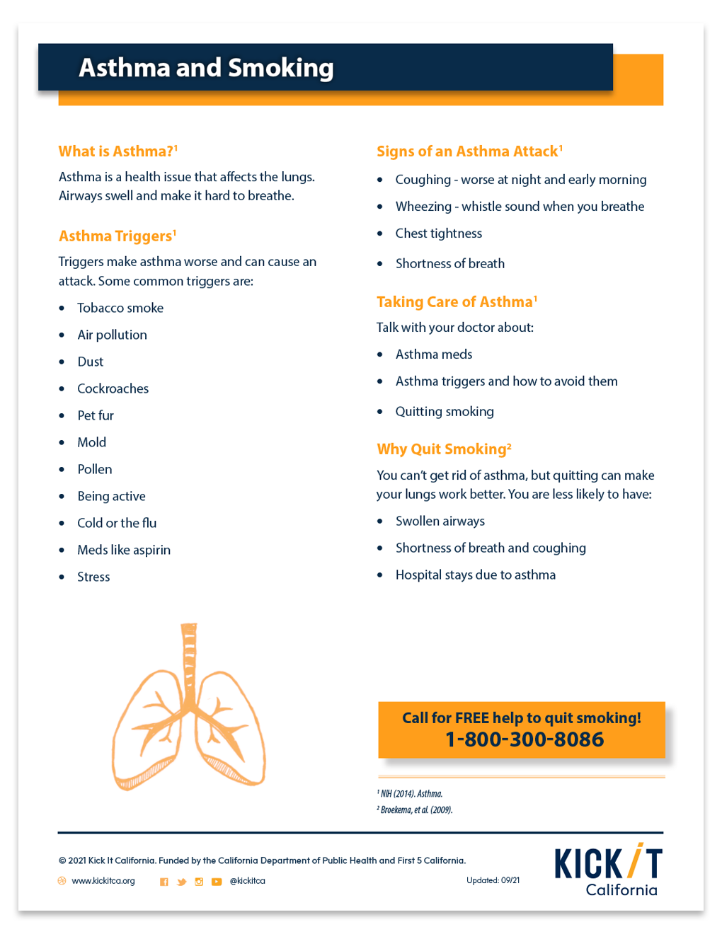 Asthma and Smoking – Kick It California